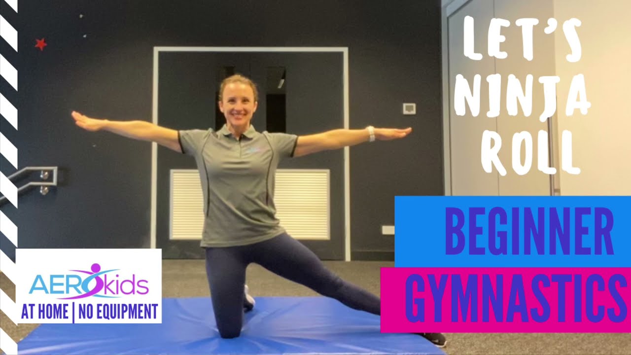 Learn how to do a Ninja Roll | Beginner Gymnastics | At Home - YouTube