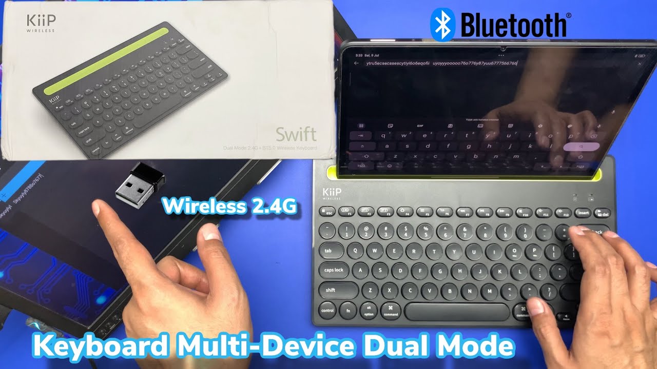 KiiP Wireless 🔥 Swift Keyboard bluetooth Multi-Device 🔥 Dual Mode ...