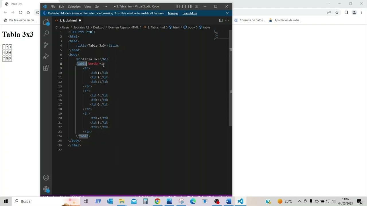 2 Tabla. Aplicaciones Web. SMR. Prof. Ingeniero Informático Eduardo Rojo Sánchez. - YouTube