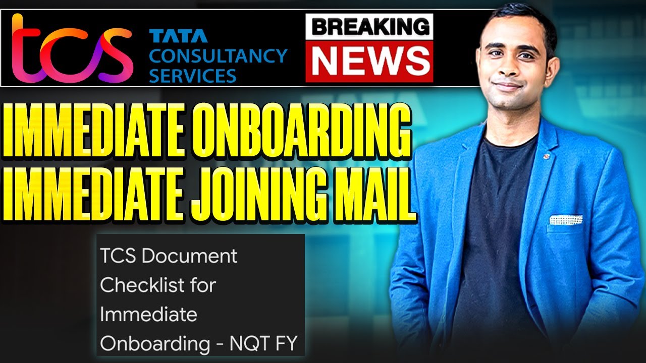 🔥TCS Onboarding & Joining Mail Out | TCS Breaking News 🔥 - YouTube
