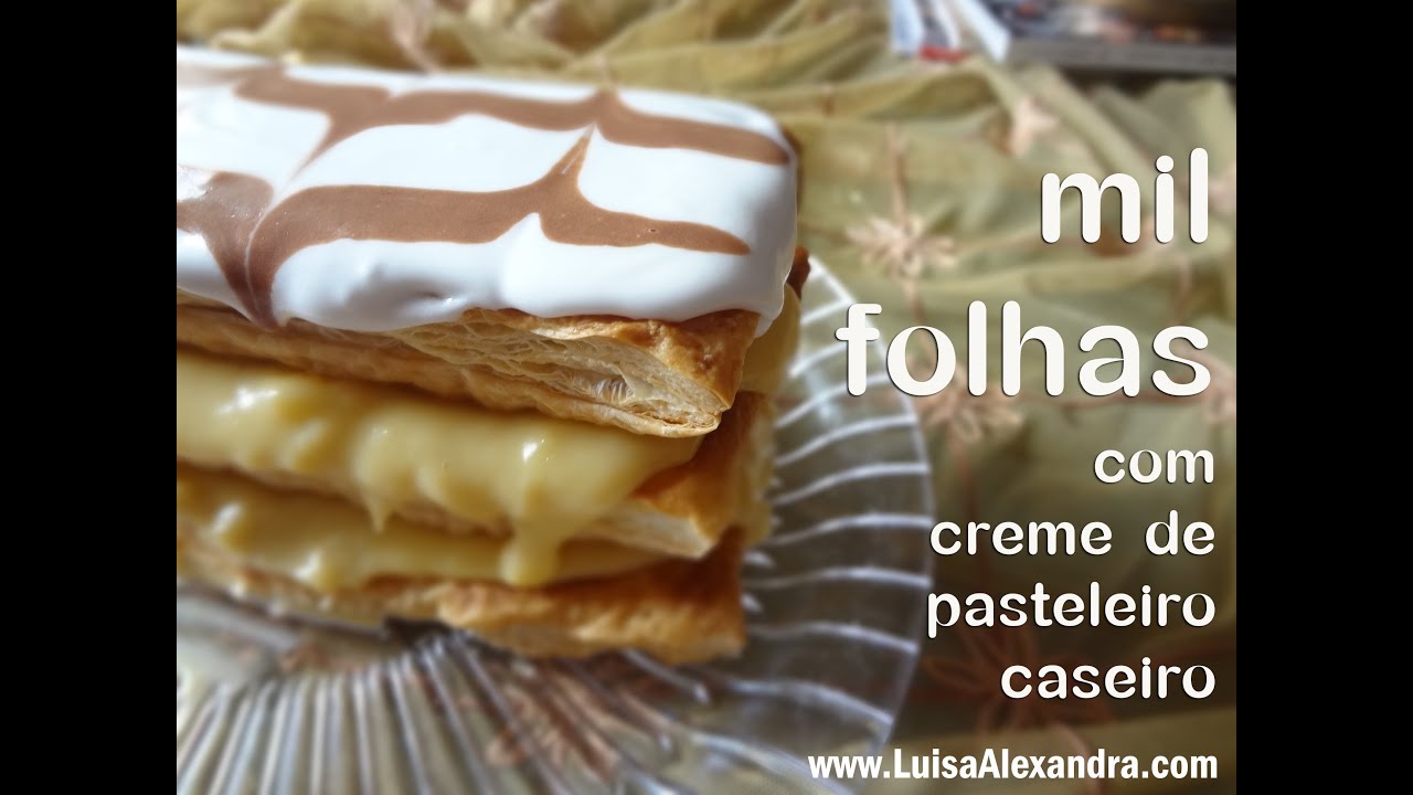 Mil Folhas com Creme de Pasteleiro Caseiro [Bimby] • www.luisaalexandra ...