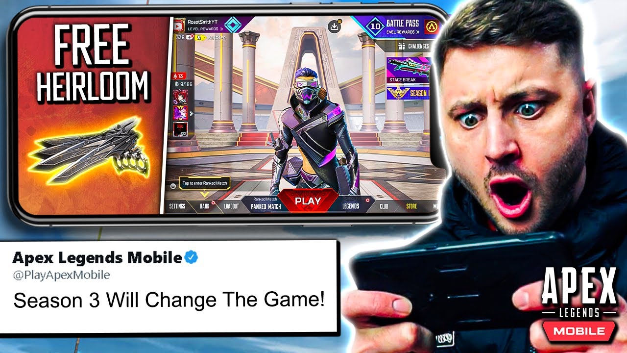 They Released Season 3 EARLY? (Free Heirloom) Apex Mobile - YouTube