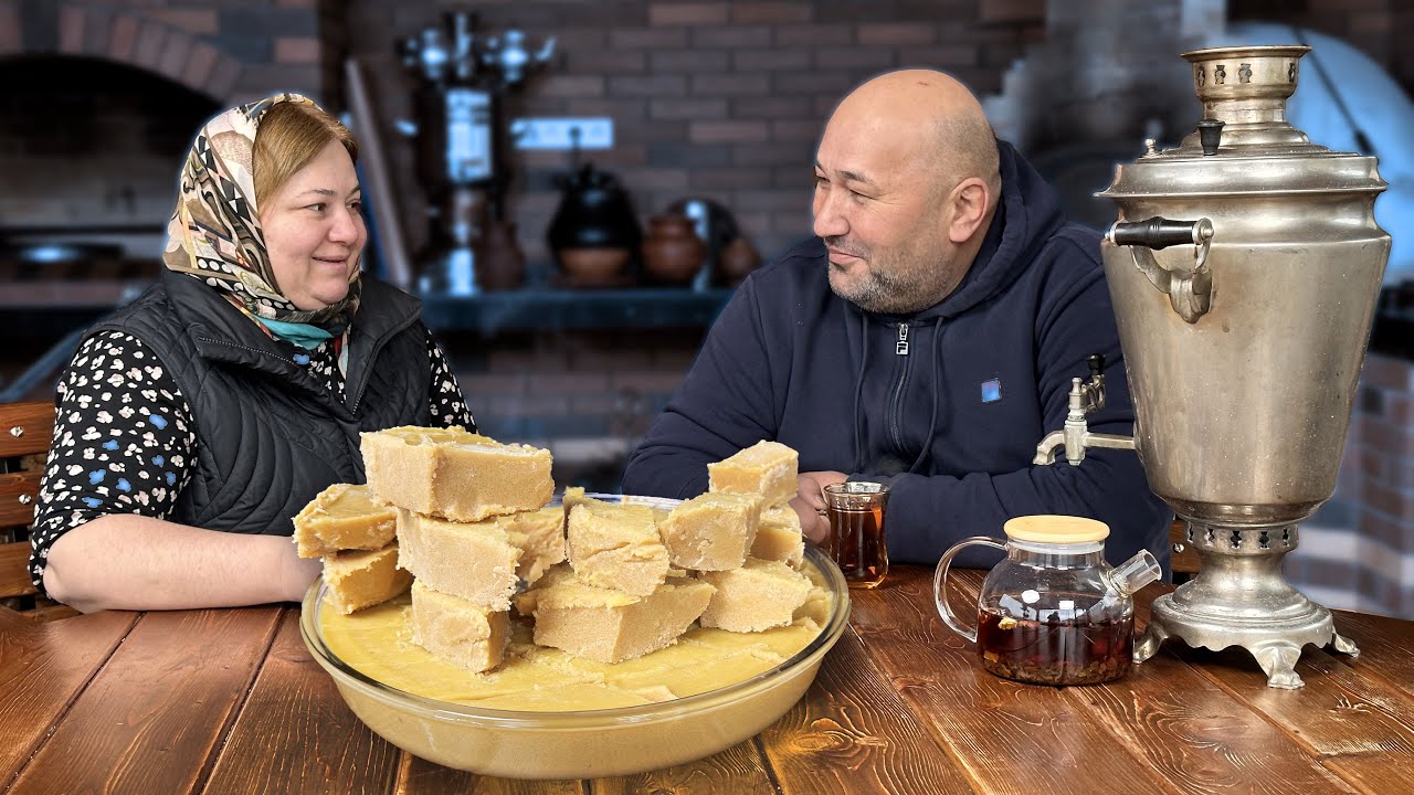 Eastern Halva Easy Recipe ! Turkish sweet! - YouTube