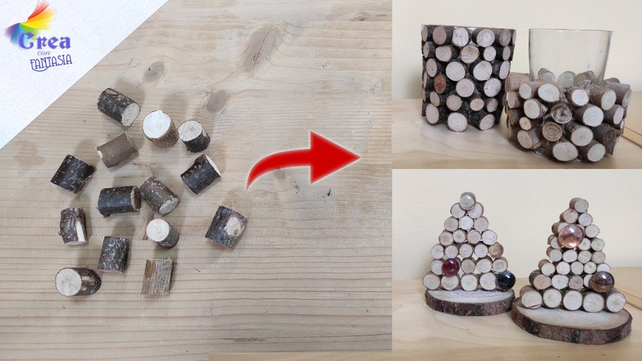 PORTA CANDELE e ALBERINI in LEGNO | Fun and Easy Wooden Candle Holders ...