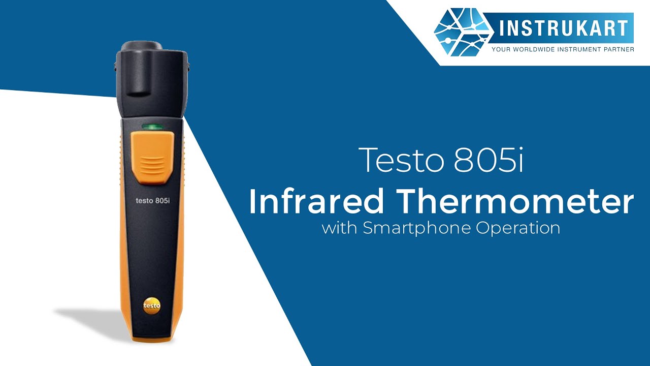 Testo 805i - Infrared Thermometer with Smartphone Operation - YouTube