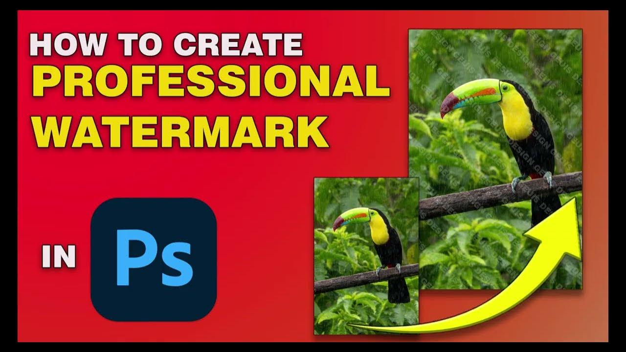 How to Create a Diagonal Repeating Watermark in Photoshop | Step-by-Step Tutorial - YouTube