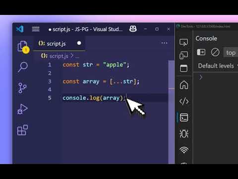 🔥 JavaScript Spread Operator Trick – Convert Strings to Arrays Instantly! #String #Array # ...