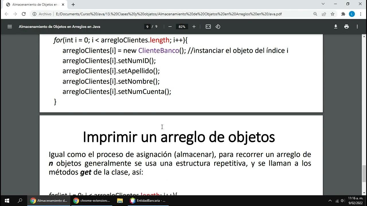 Video 26 - Almacenamiento de Objetos en Arreglos en Java | Curso de POO ...