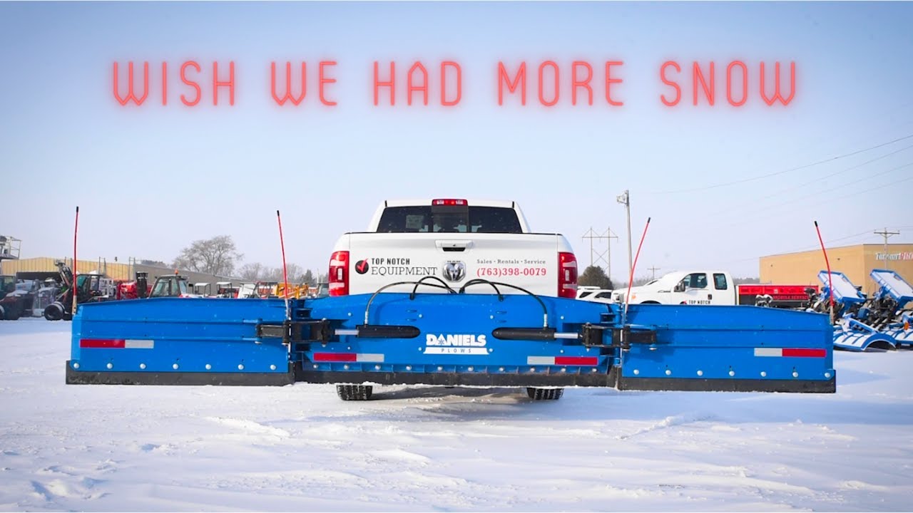 Wish we had more snow to show off what this Daniels Pull Plow can ...