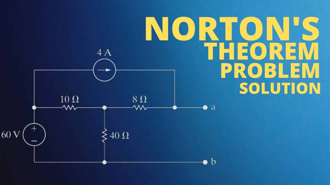 Norton's Theorem Problem | Problem 4.66 - Electric Circuits by Nilsson ...