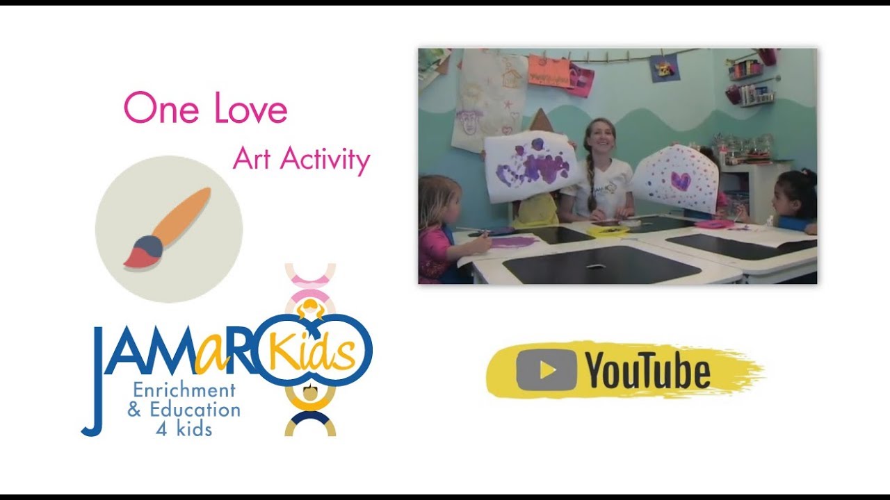 "One Love" Painting to Music! : Kids Art Activity : JAMaROO Kids - YouTube