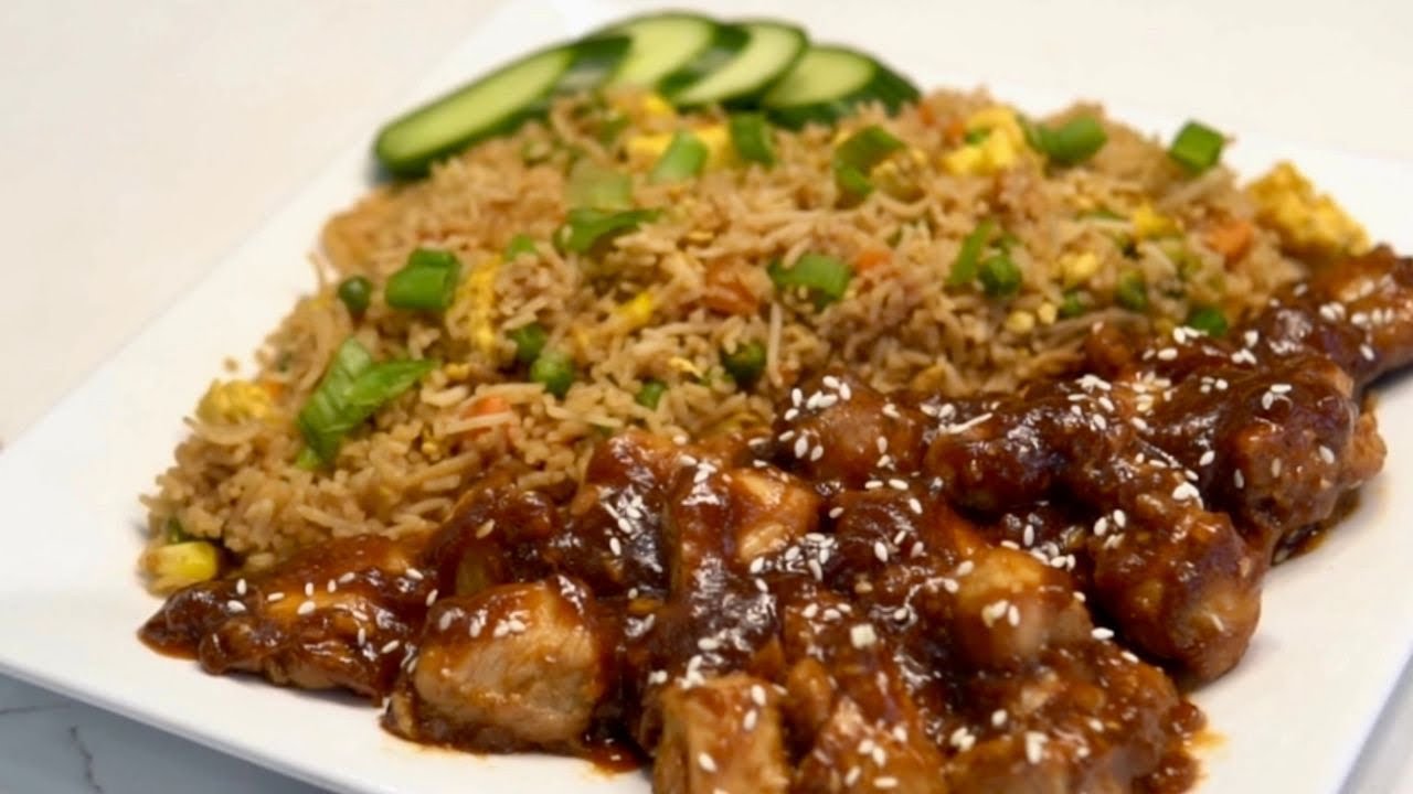 Mysterious Honey Garlic Chicken & Fried Rice Recipe - YouTube