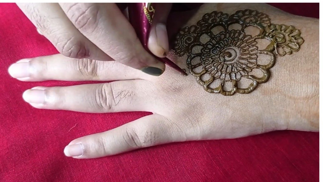 Beautiful round Mehedi Design 2021।।সুন্দর বৃত্তাকার মেহেদি ডিজাইন ২০২১ ...