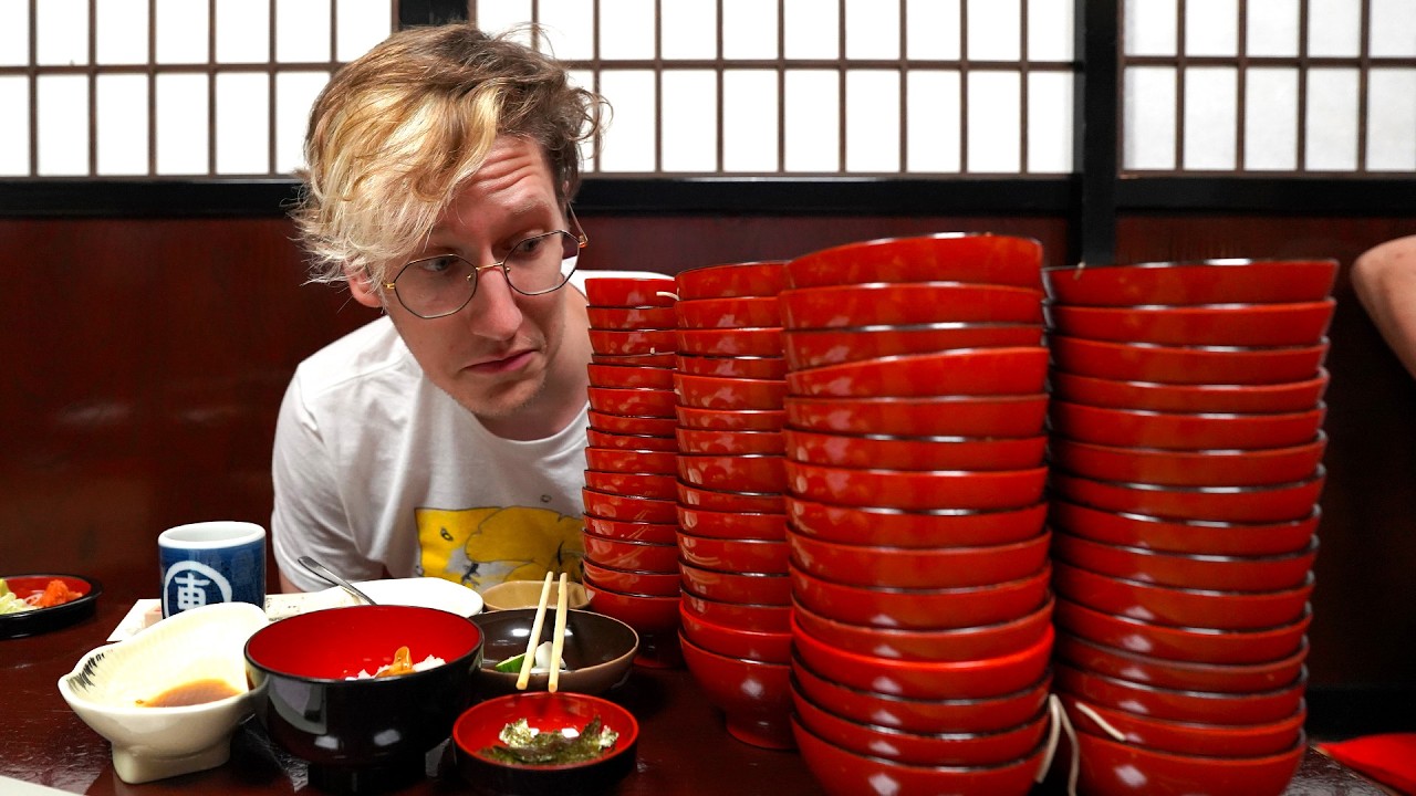 I Tried Japan's Craziest Noodle Challenge - YouTube
