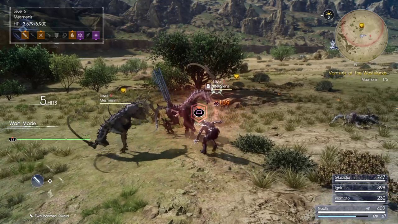 Final Fantasy XV - Varmints of the Wastelands (Mesmenir Hunt) - YouTube