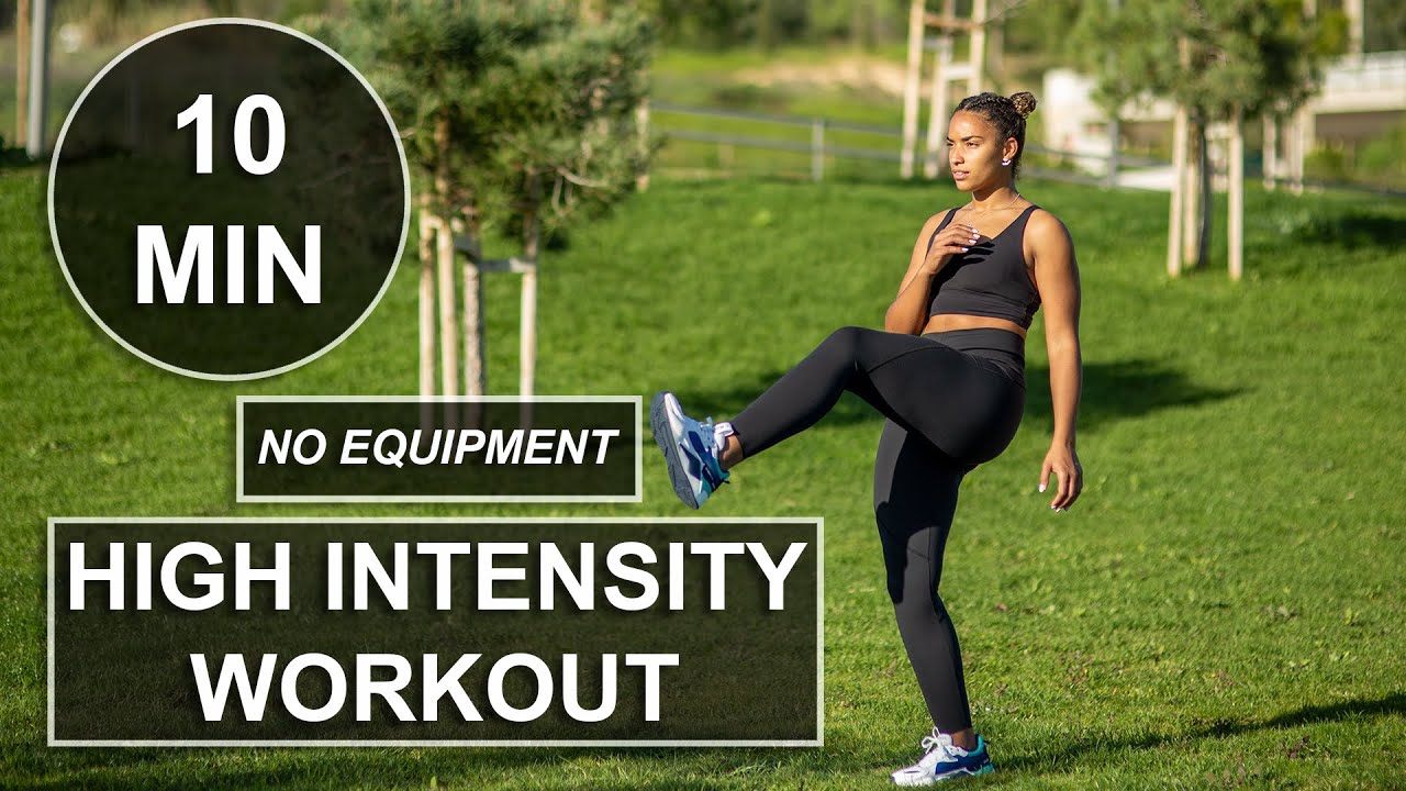 10 min High Intensity Workout | Full Body HIIT Home Workout - YouTube