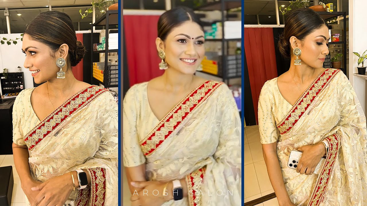 Full dressing 💇‍♀️ transformation by Arosh Salon💛 - YouTube