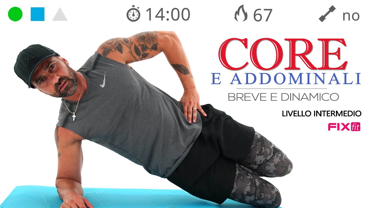 Addominali: Esercizi Per Rinforzare e Tonificare L'Addome - YouTube
