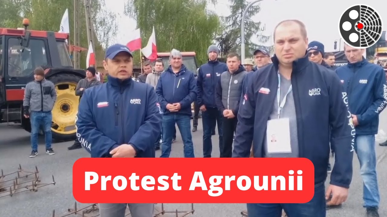 Protest Agrounii: Blokada drogi DK25 - YouTube