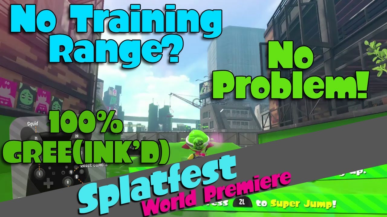 Splatoon 2 Tutorial Map Exploration 100% Turfed [Splatfest World ...