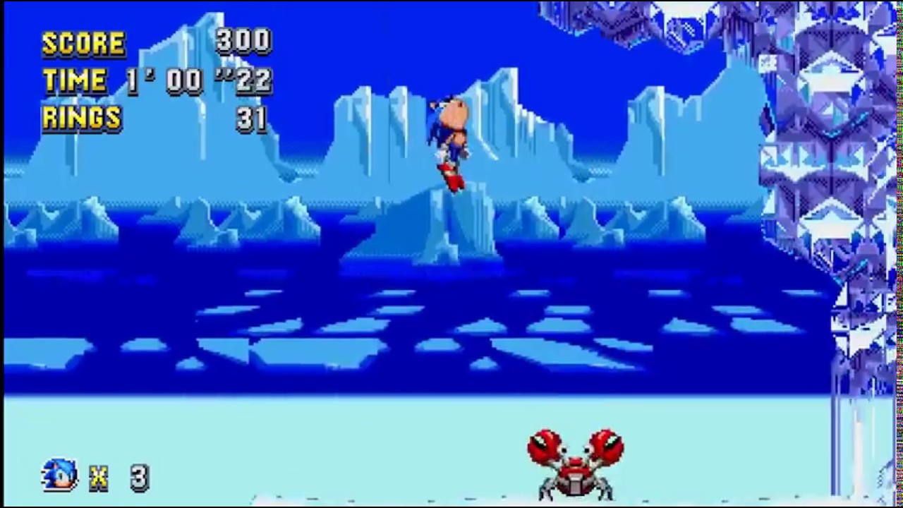 sonic mania ice cap zone act 1 revealed - YouTube