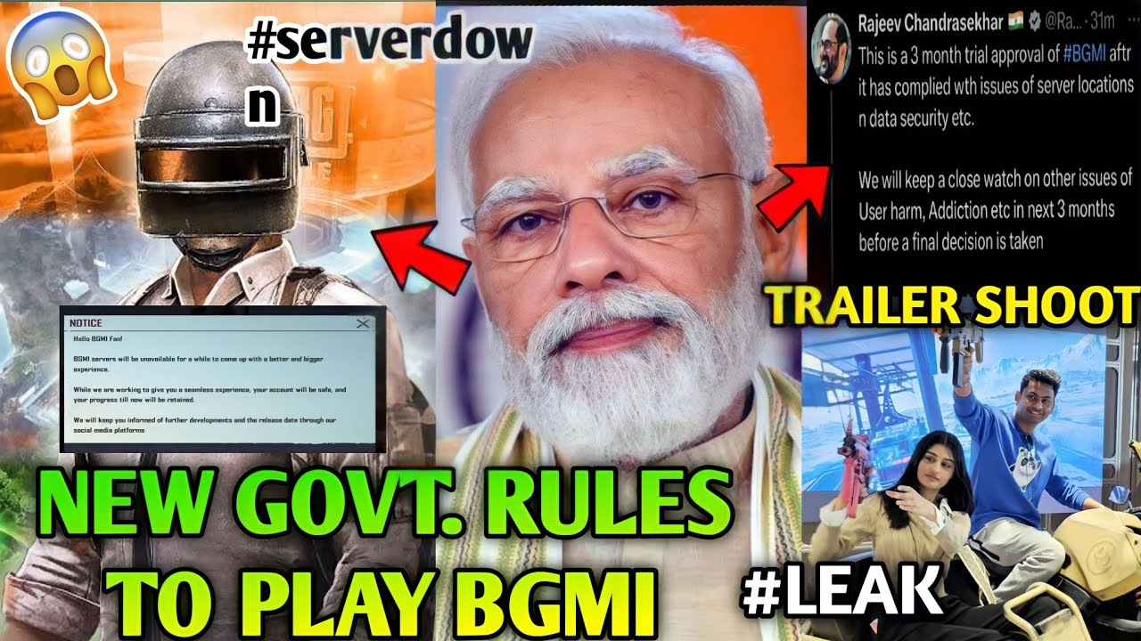 Govt. New RULES to Play BGMI, MEITY Reply Why BGMI Unban for 3 Months ...