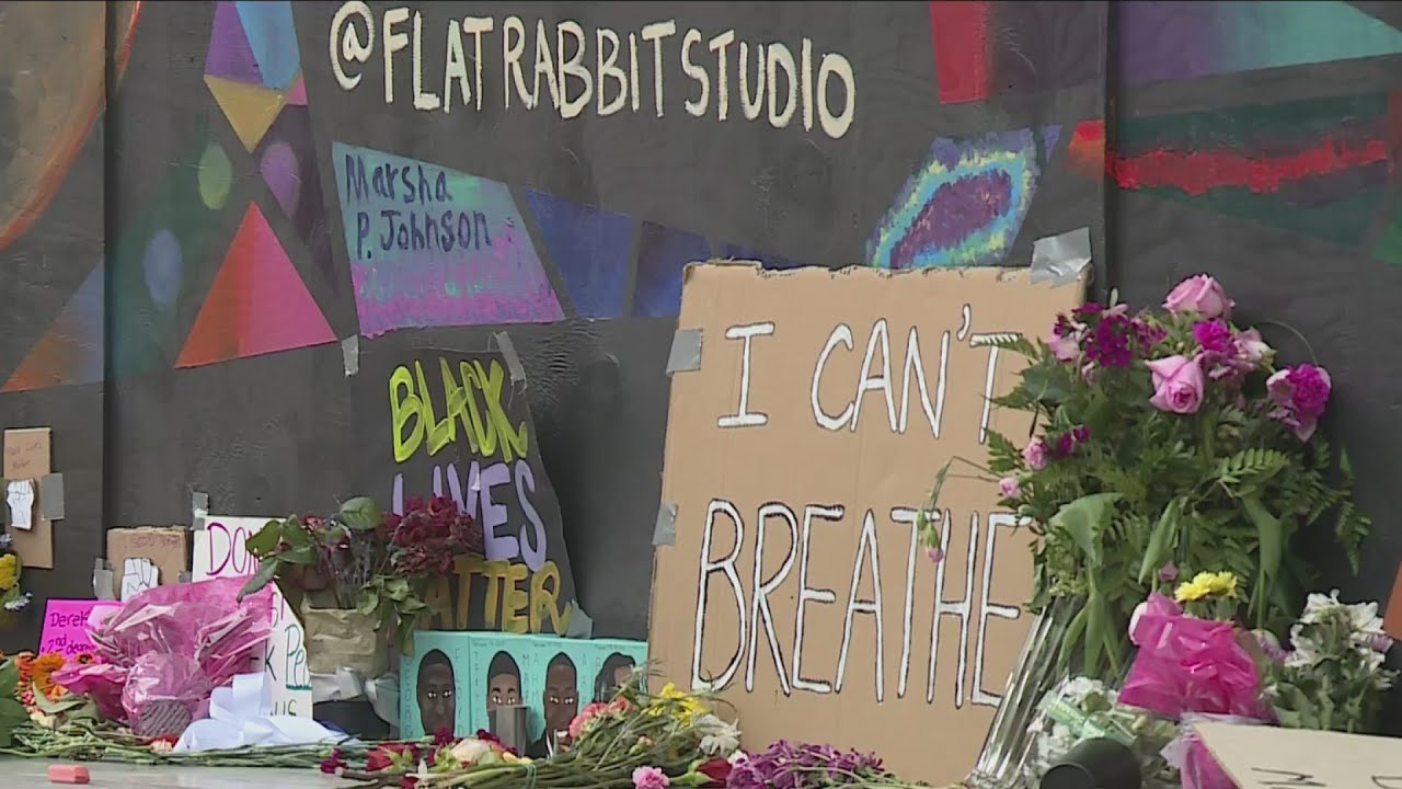 Murals in Portland memorialize those killed by police - YouTube