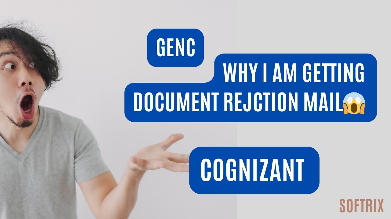 Document rejection || PAT got documents rejection mail || Cognizant ...