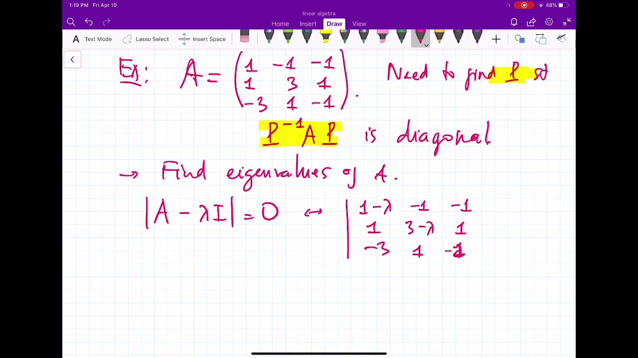 Matrix Diagonalization Youtube 1658