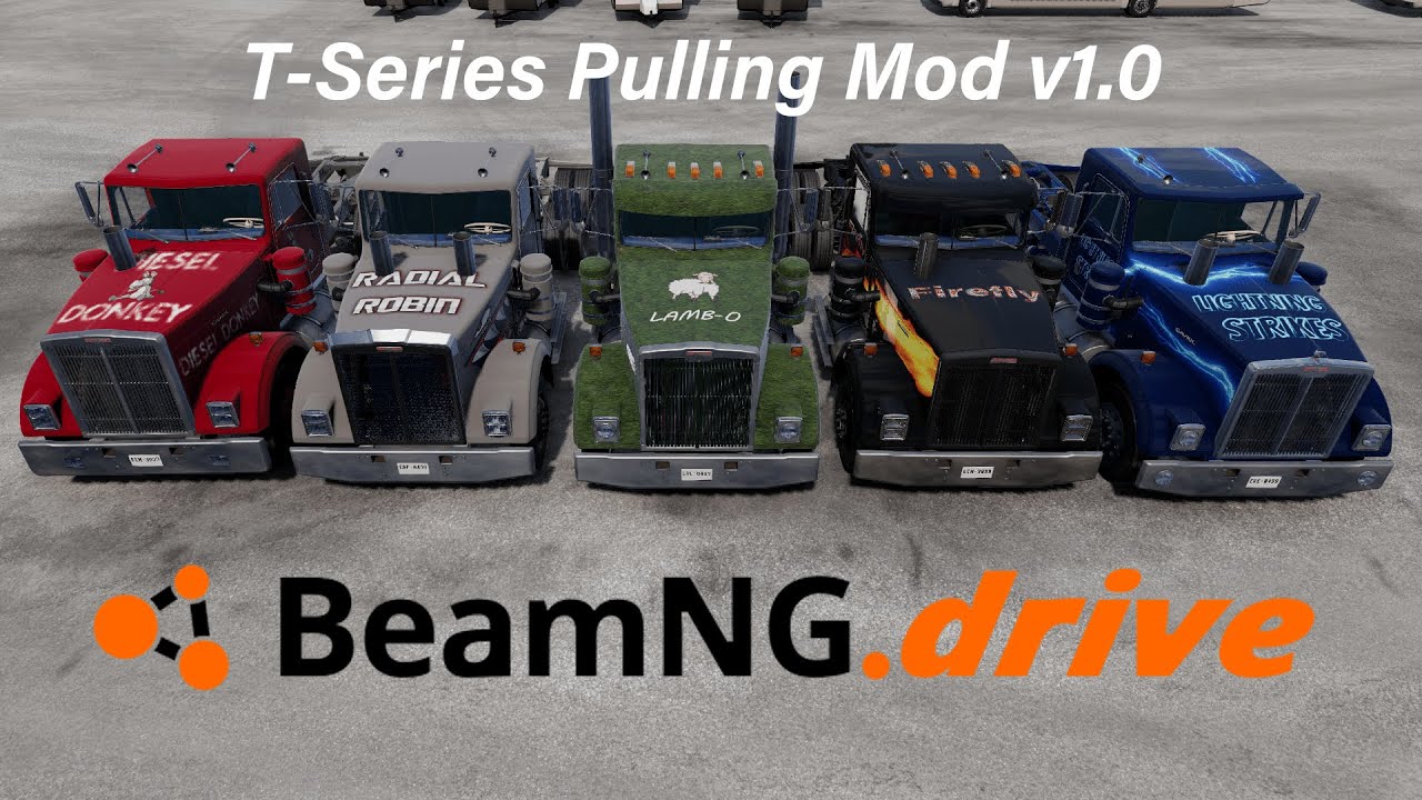 Beamng T-Series Pulling Mod v1.0 (Hood Exhaust Mod) - YouTube