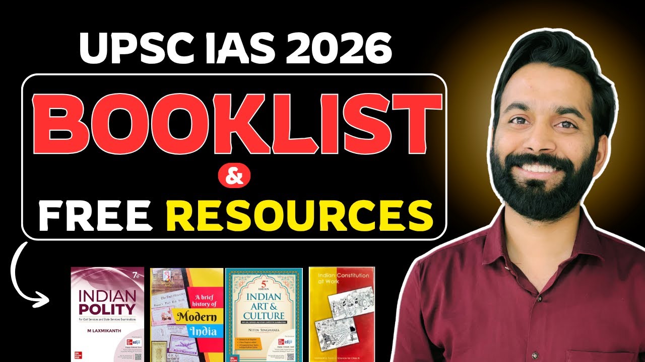 📚UPSC Toppers' Ultimate Booklist + FREE YouTube Resources | Crack ...