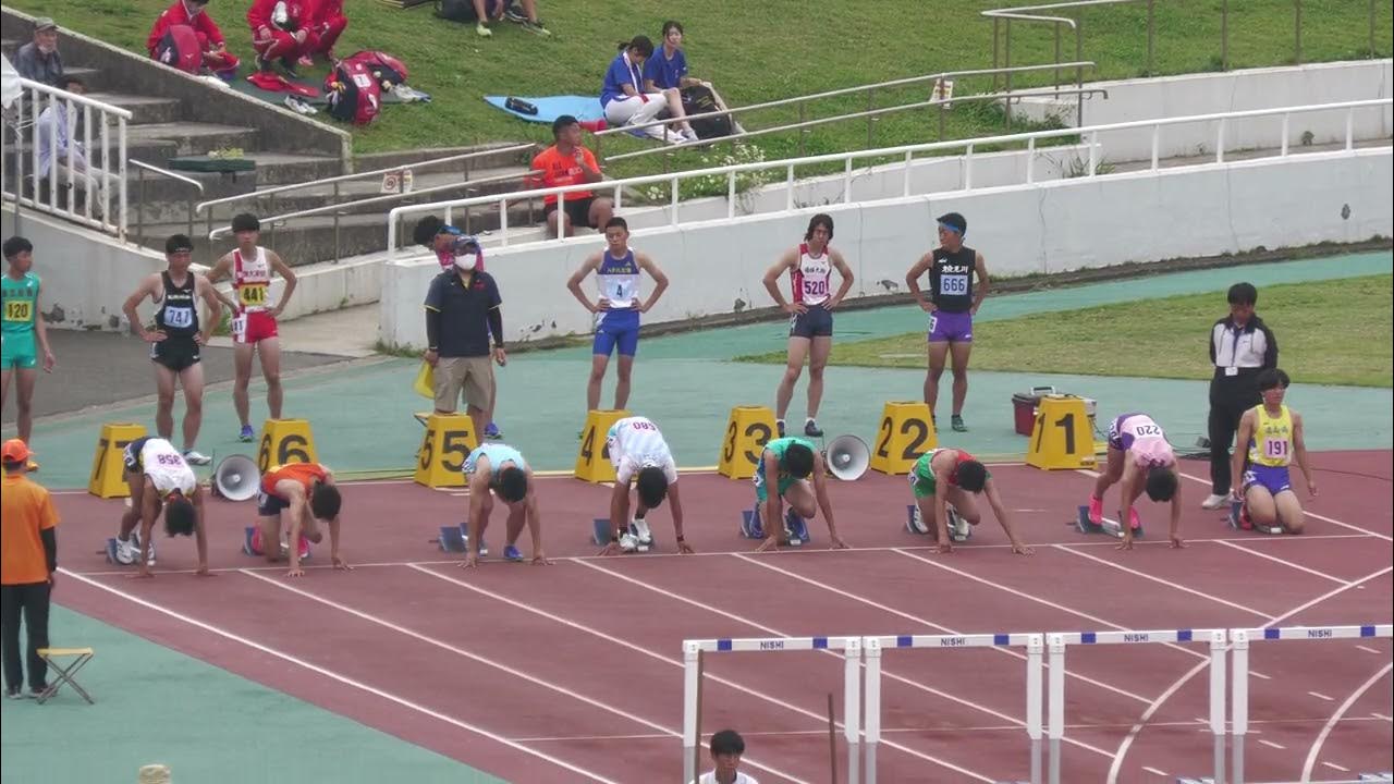 男子110mH準決勝2組 2024千葉県高校総体 - YouTube