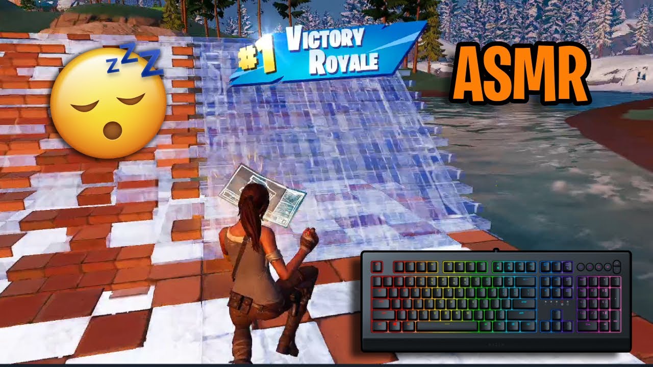 Fortnite ASMR 144 FPS on Razer Cynosa Lite Keyboard - YouTube