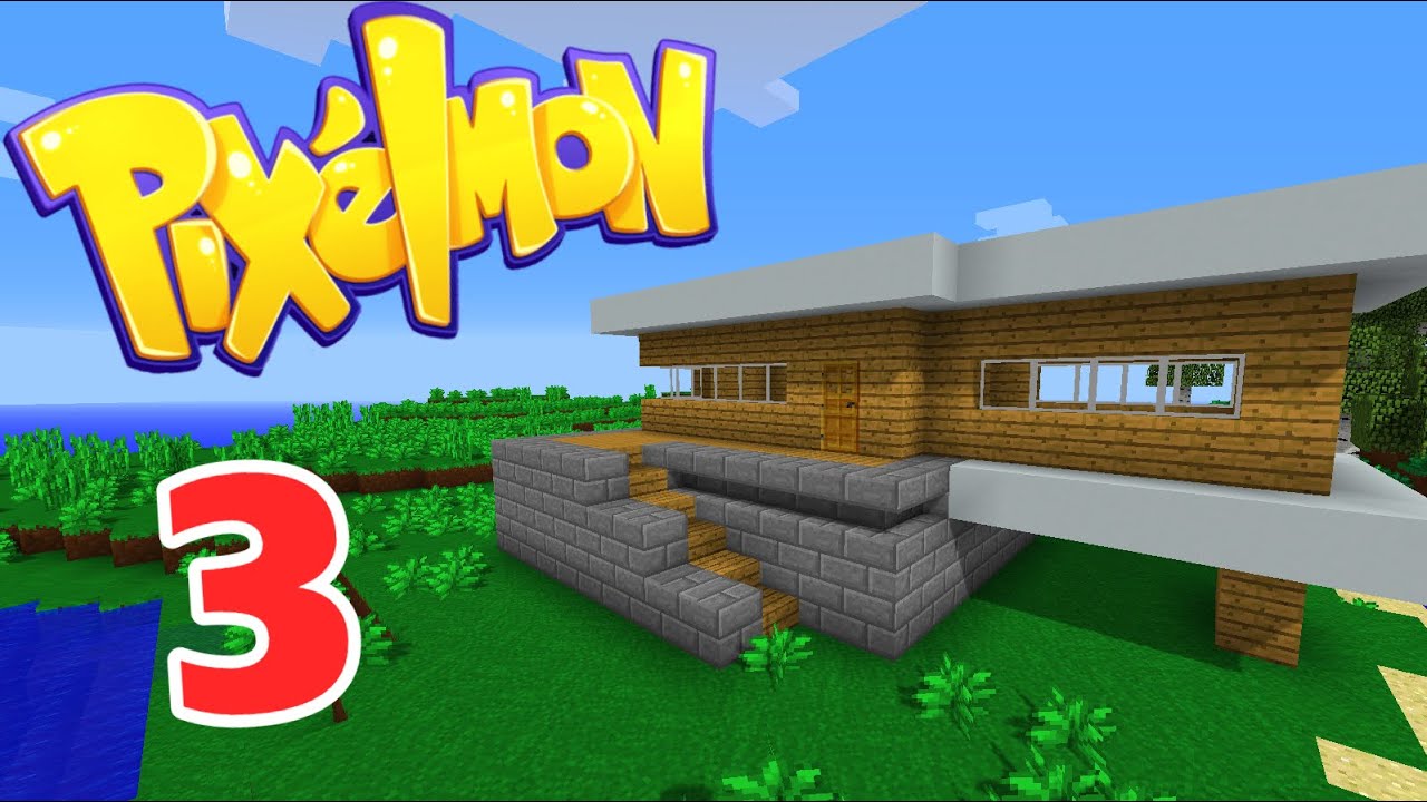 Building My House! | Pixelmon: Pokecentral | Episode 3 - YouTube