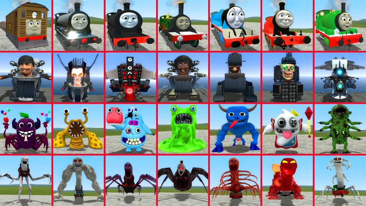 NEW UPDATE ALL THOMAS TRAIN AND MONSTER THOMAS VS ALL SKIBIDI TOILET ...
