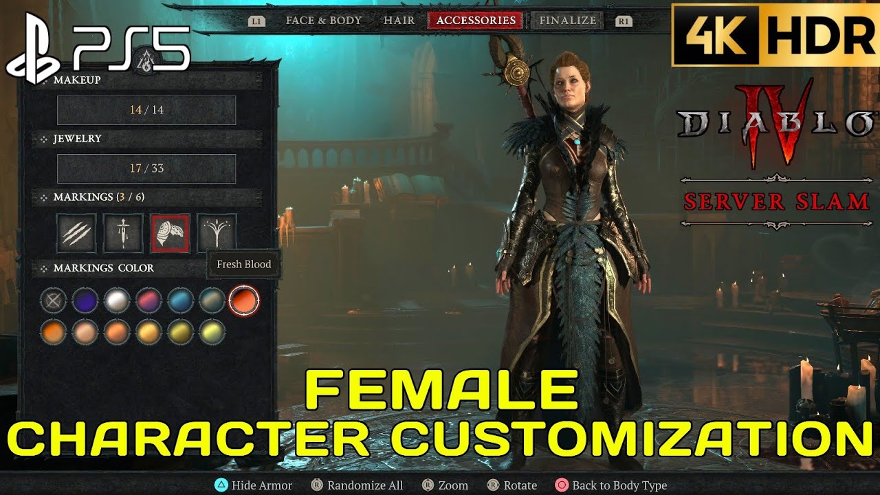 Diablo IV Customization | Diablo 4 Female Customization |Diablo 4 ...