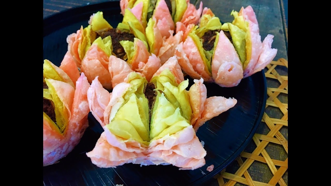 莲花酥 Lotus Flower Pastry - YouTube