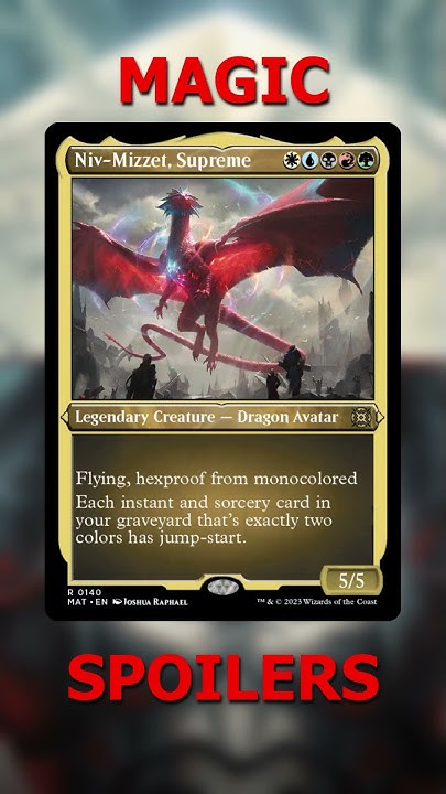 Magic Spoilers! March of the Machine: The Aftermath | Niv Mizzet, Supreme #shorts - YouTube