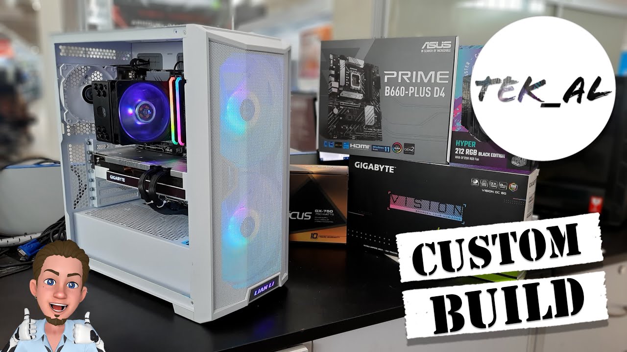 Lancool 215 White 12th Gen Build | Hyper 212 RGB | Vision RTX 3070 Ti ...