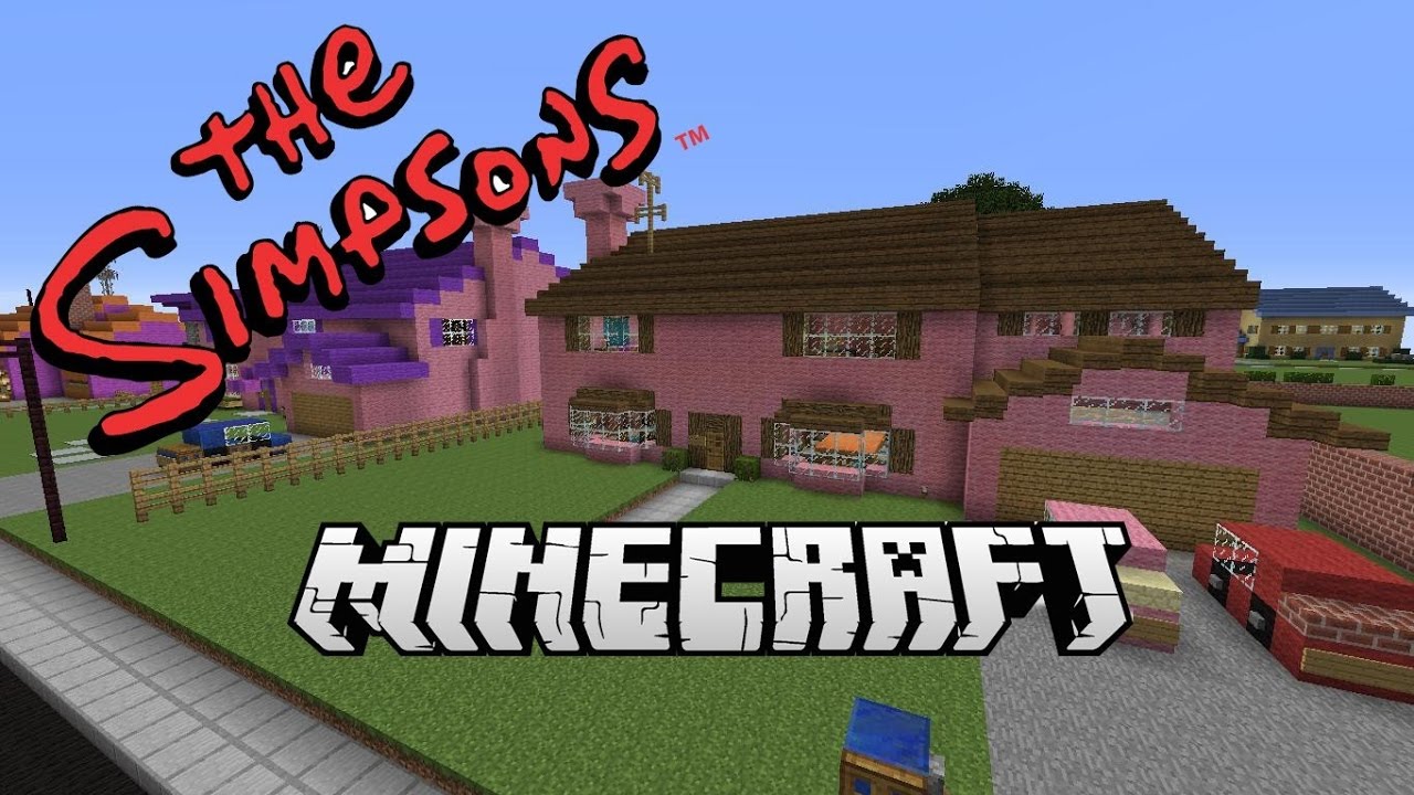 Minecraft The simpsons springfield map - YouTube