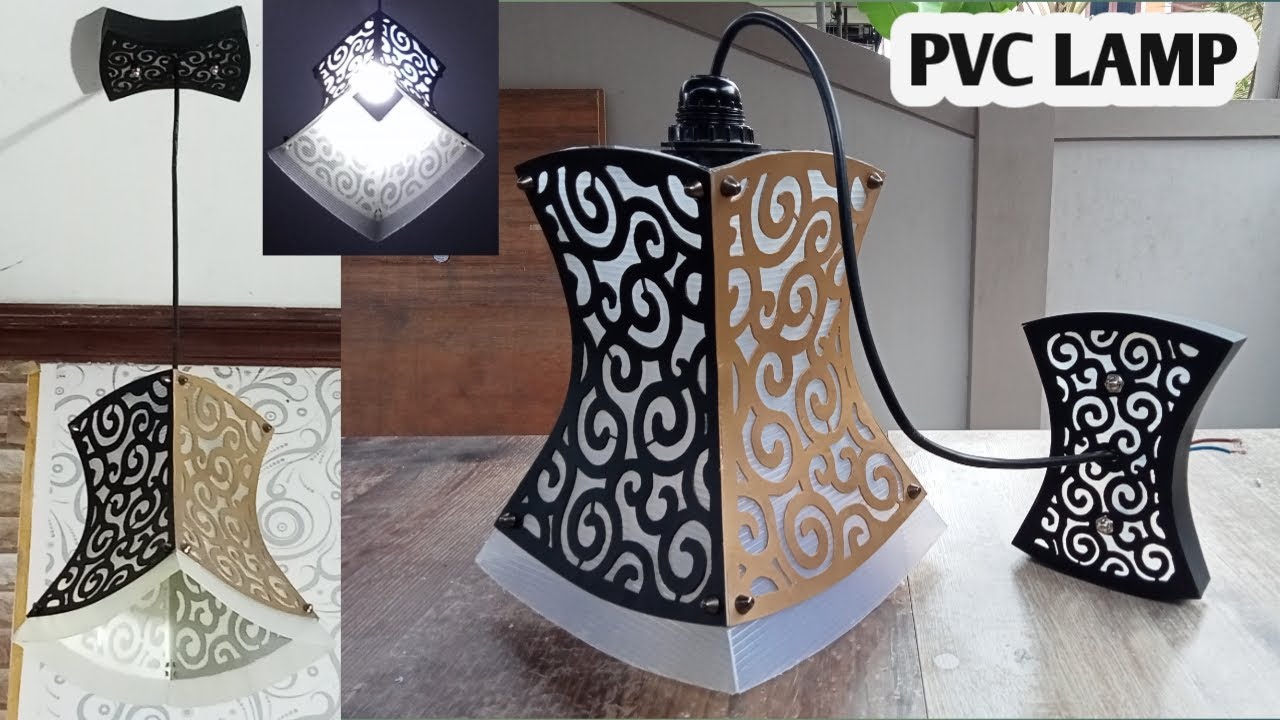 Lampu pipa PVC profesional kreatif - YouTube