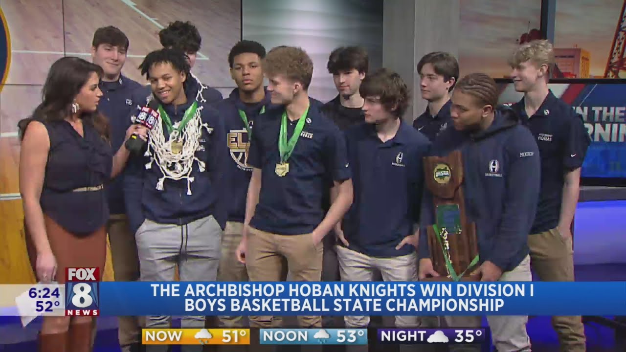 FOX 8 welcomes Archbishop Hoban Knights to celebrate state championship ...