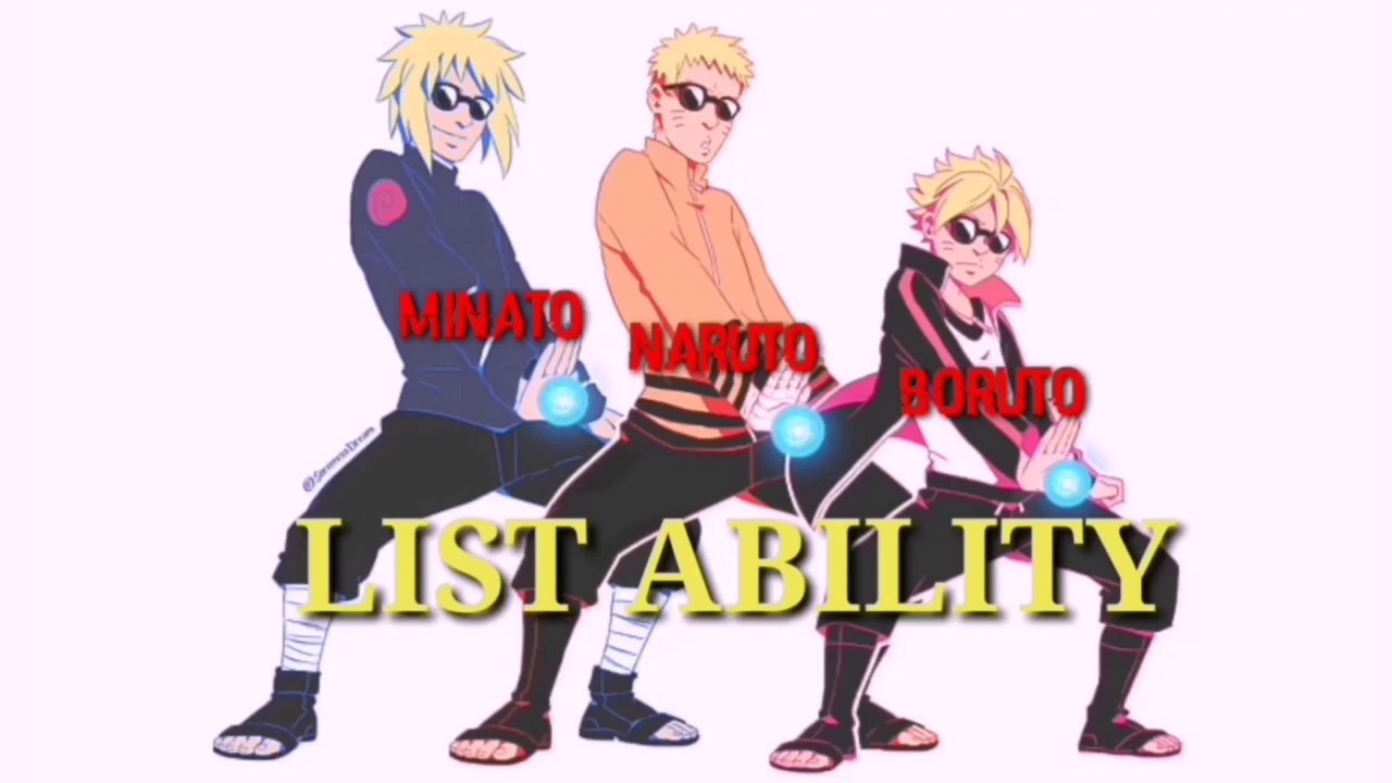 List Ability Minato, Naruto and Boruto - YouTube