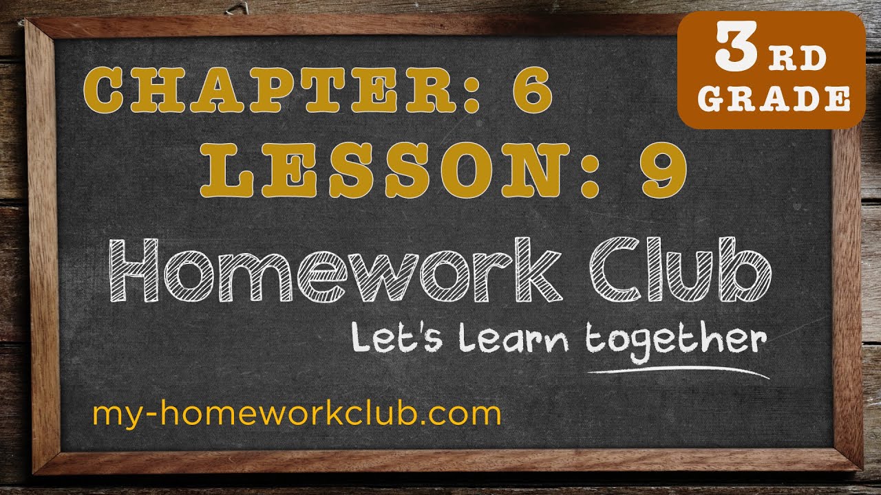 Homework Help Common Core Math Grade 3 Chapter 6 Lesson 9 - part 1 ...