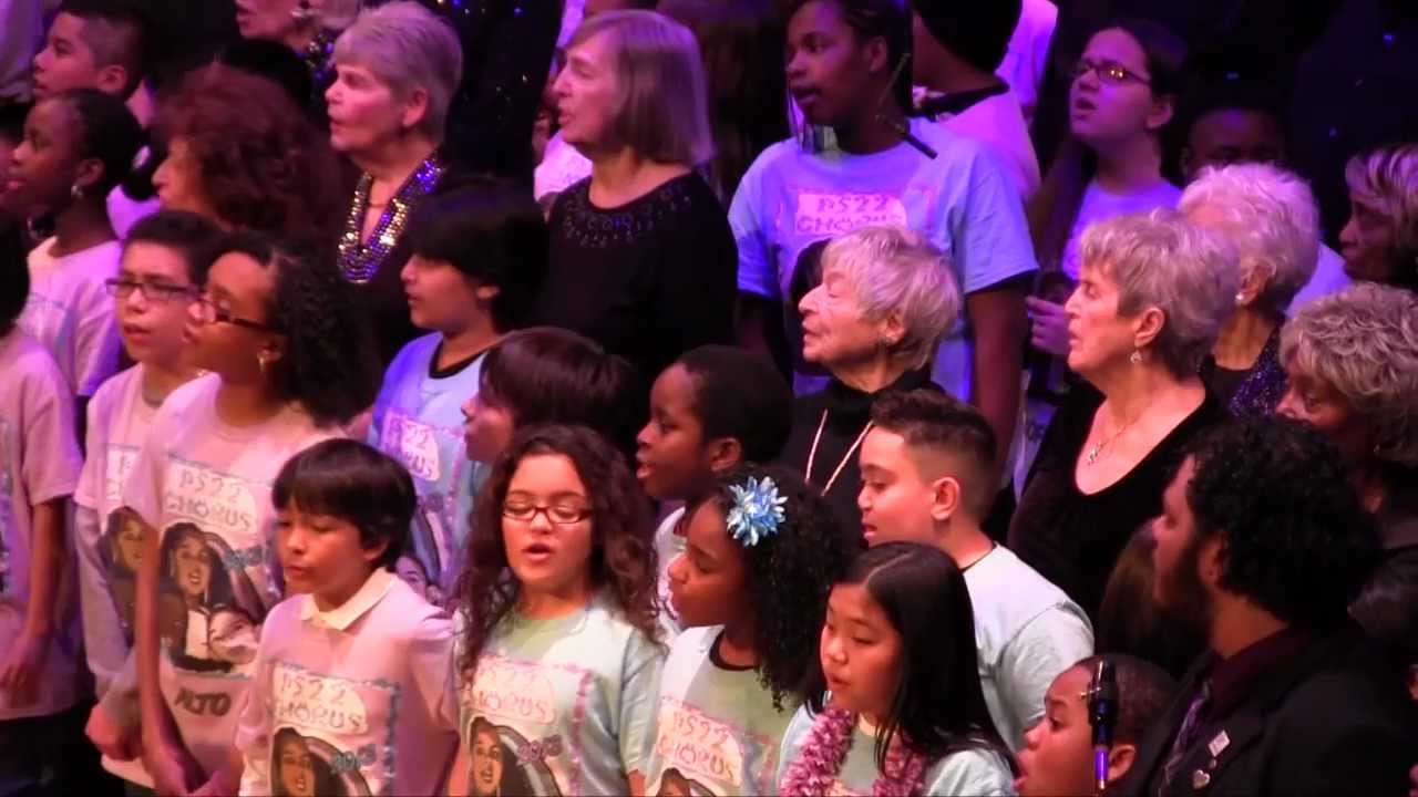 "FOREVER YOUNG" Young@Heart, PS22 Chorus & Sci-Tech Band - YouTube