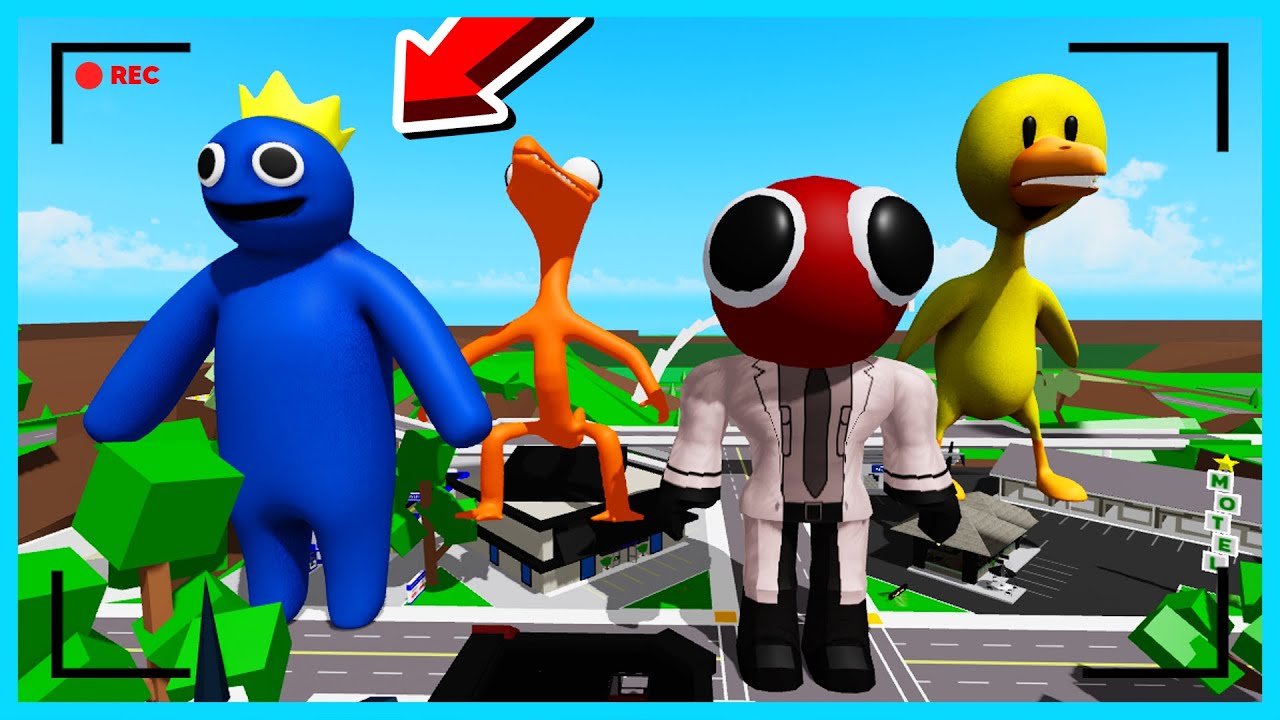 MIPAN & ZUZUZU Lihat Penampakan Rainbow Friends Paling Besar Di Kota ...