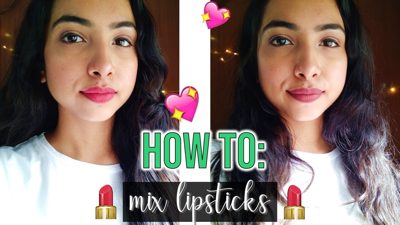 HOW TO MAKE LIPSTICK SHADES! LIP DUOS | Lipstick combinations | Anuja ...