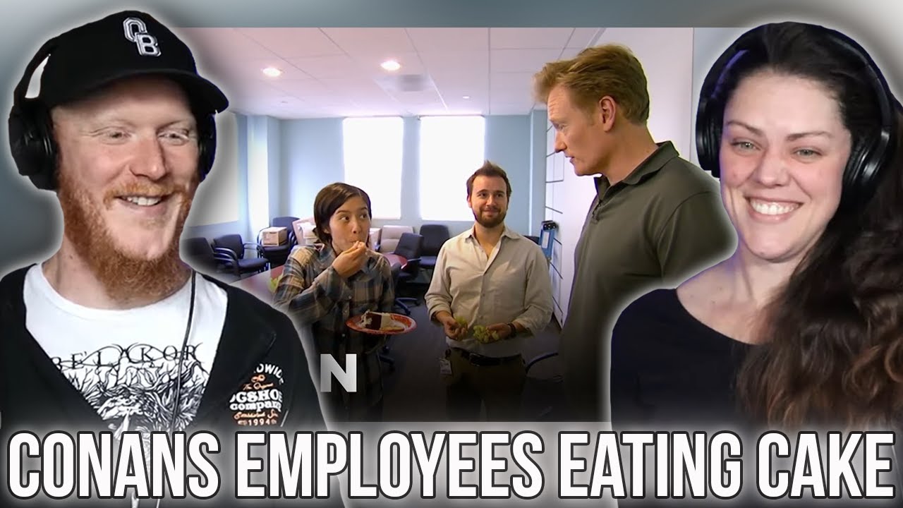 Conan Busts His Employees Eating Cake REACTION | OB DAVE REACTS - YouTube