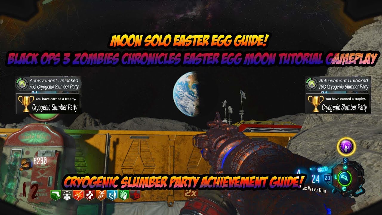 MOON SOLO EASTER EGG GUIDE! BLACK OPS 3 ZOMBIES CHRONICLES EASTER EGG ...