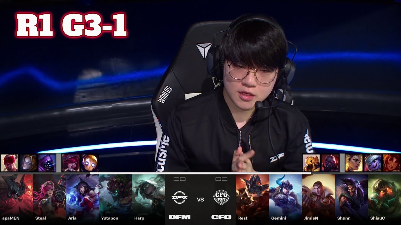 DFM vs CFO - Game 1 | Day 2 LoL Worlds 2023 Play-Ins | CTBC Flying ...